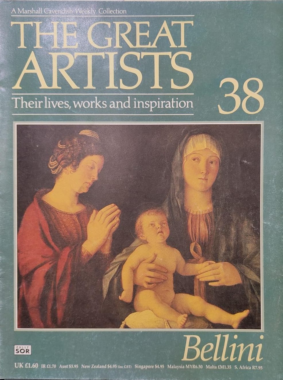 The Great Artists 38 Bellini by Marshall Cavendish [rare books] – Best ...