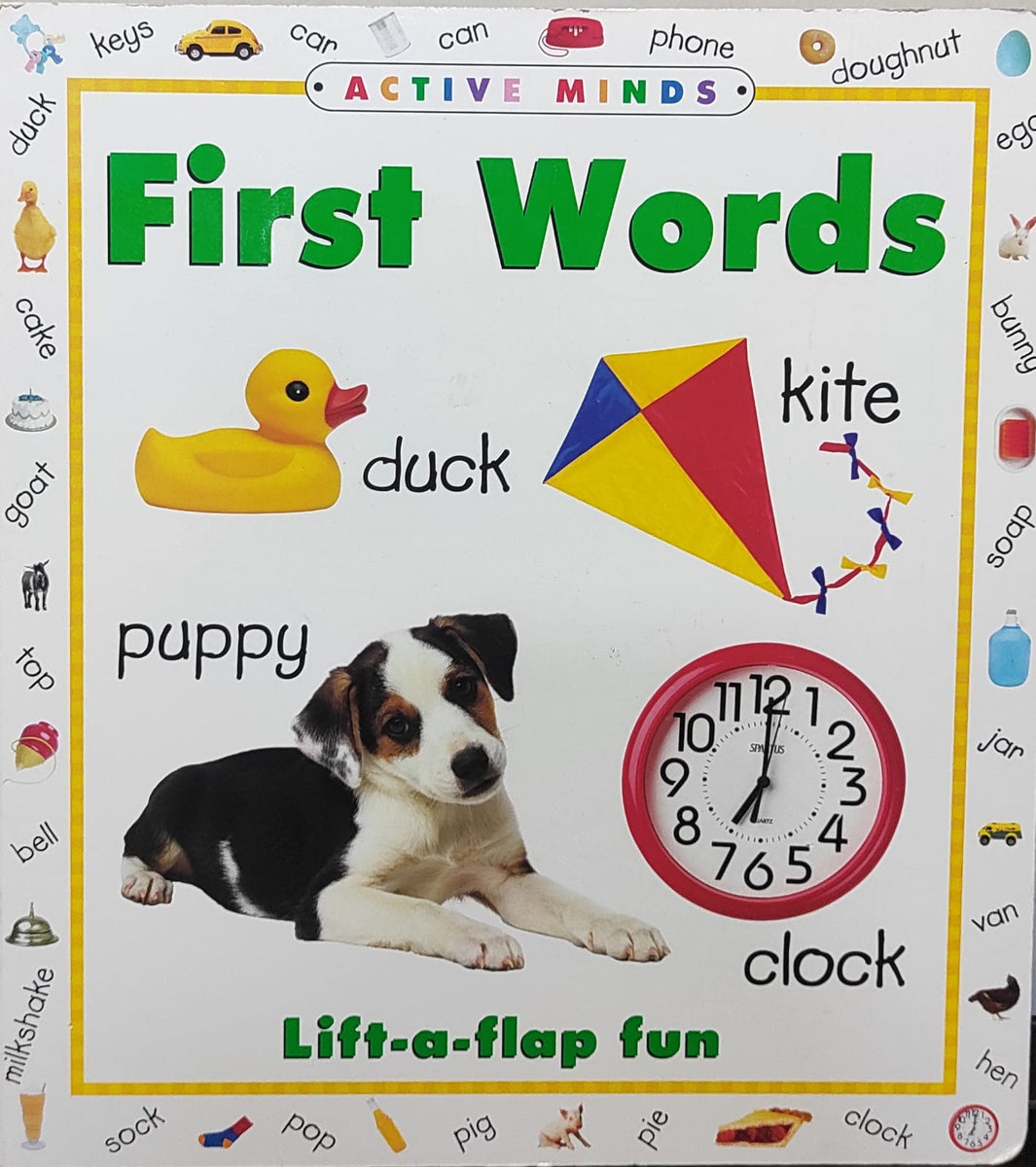 First Words (Active Minds) lift-a-flap fun (Board book) – Best Of Used ...