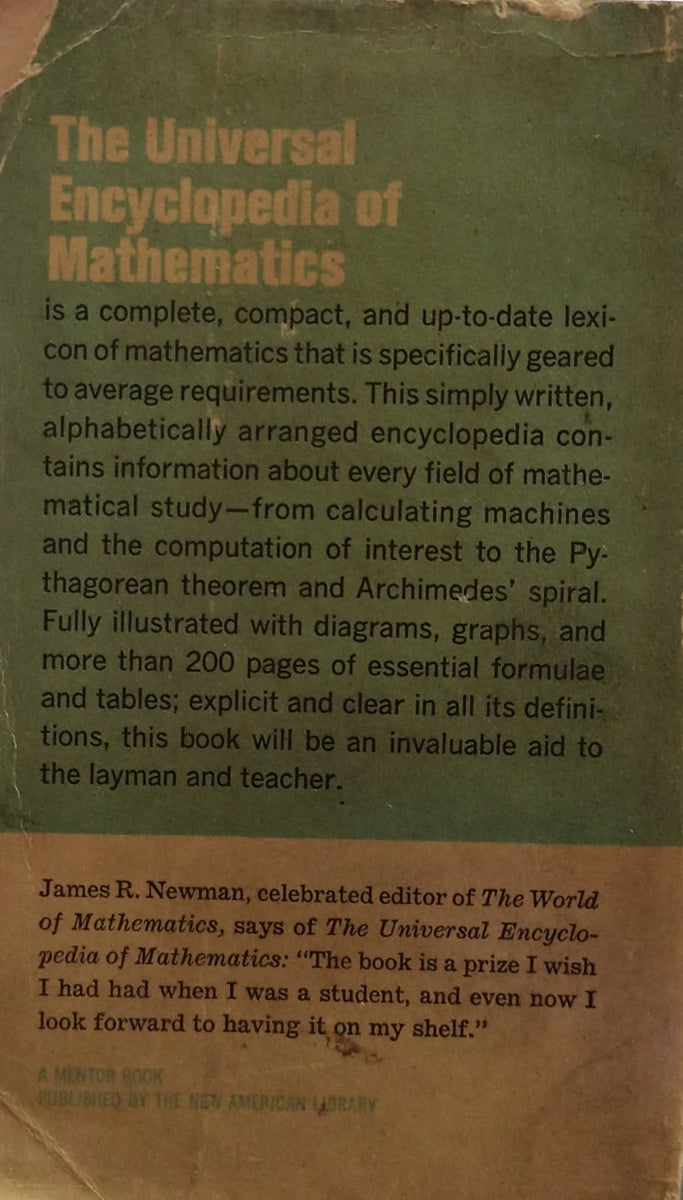 The Universal Encyclopedia Of Mathematics – Best Of Used Books